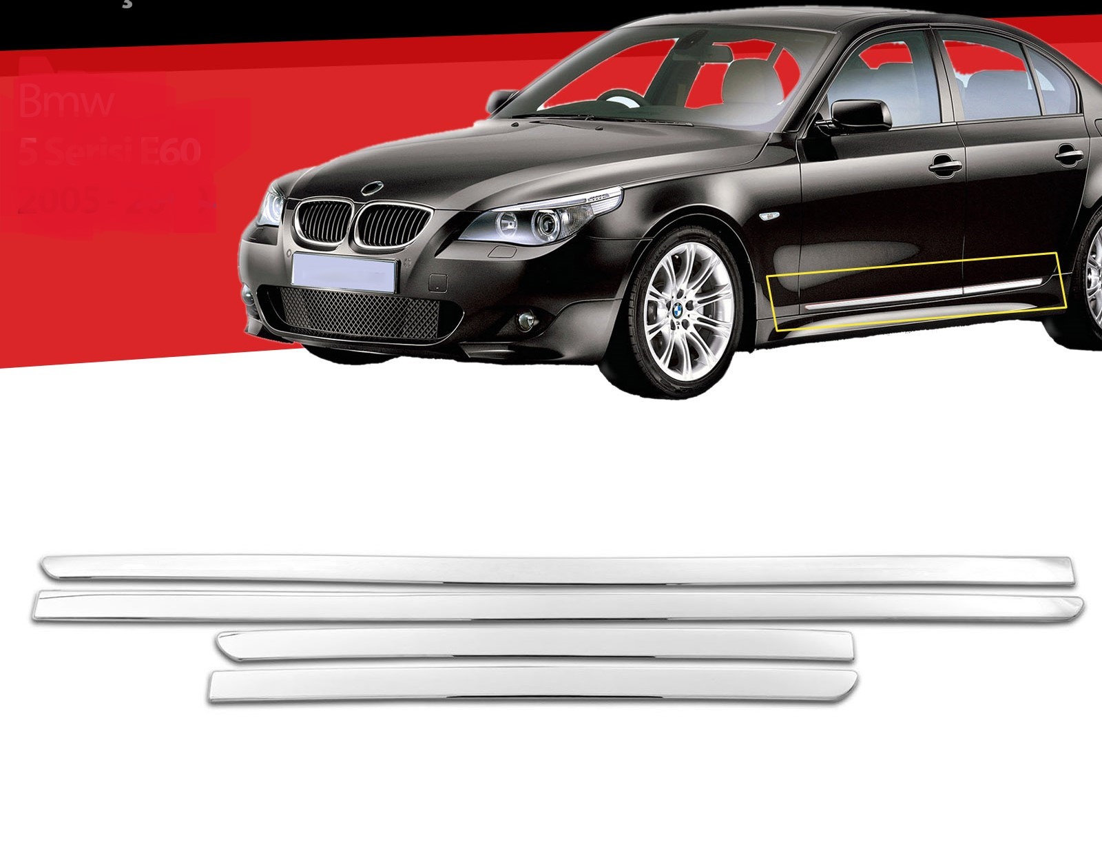 Seitenschutzleisten Türleisten Zierblende Edelstahl für SEAT LEON - anka-vertriebs.de